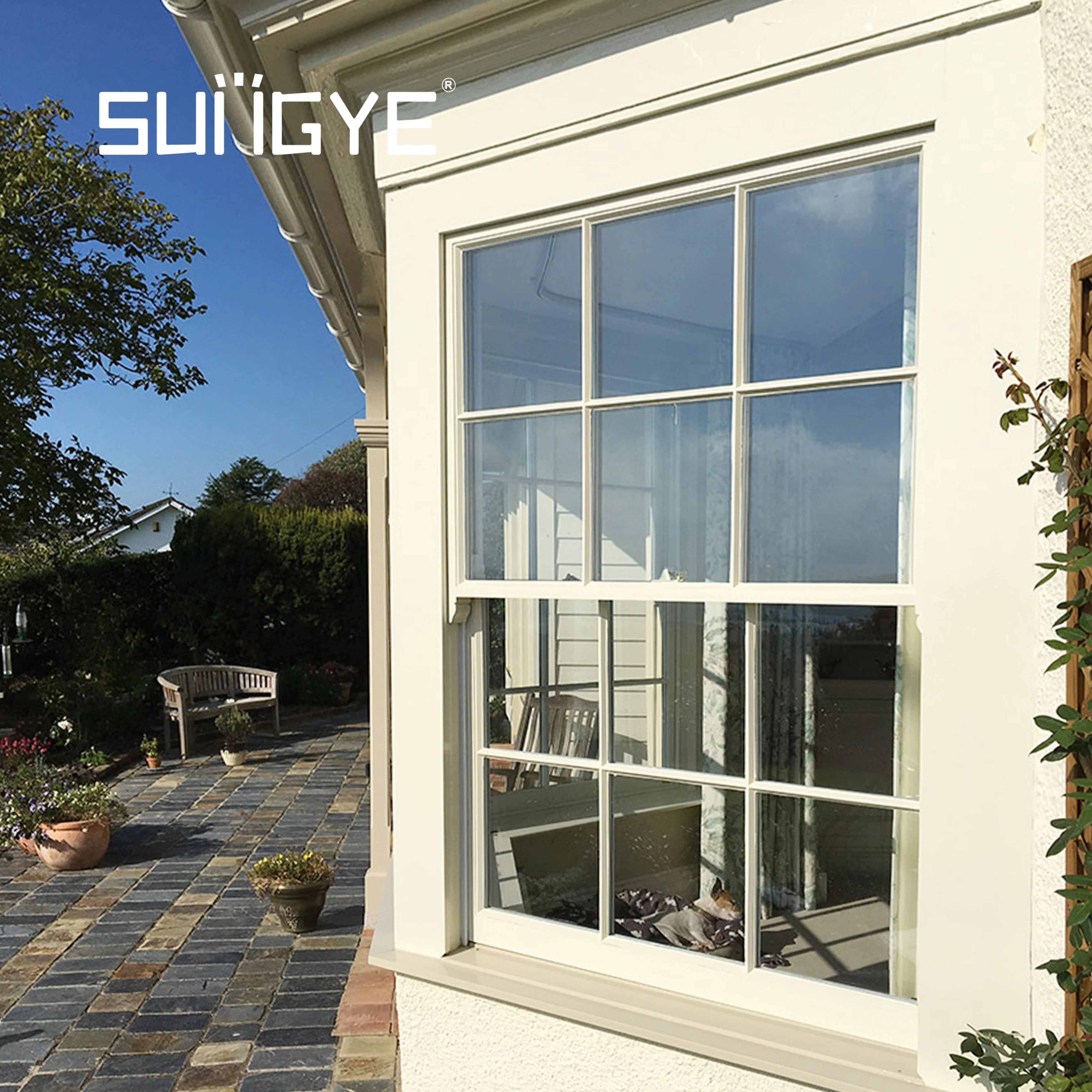 Window Fresh Air Guillotine Window System Jeld Wen Aluminum Alloy Clad ...