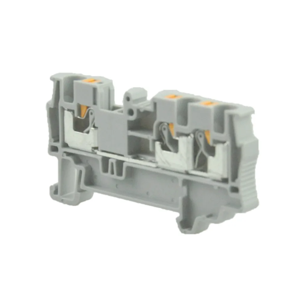 Pt Plug-in Spring Terminal Block Pt4 Tw Single Input And Double Output ...
