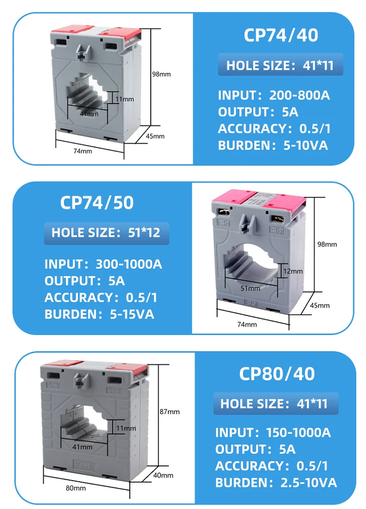 Low-voltage Miniature Toroidal Cp62/30 Busbar Type Ac Dc High Accuracy ...