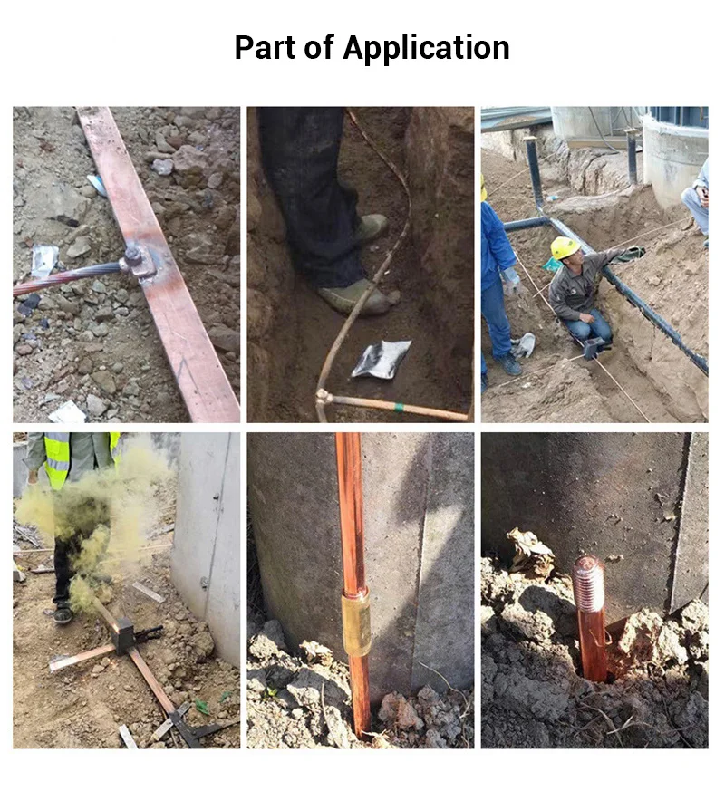 Bonded Electrical Copper Grounding Bar For Signal Tower Fence Lightning ...