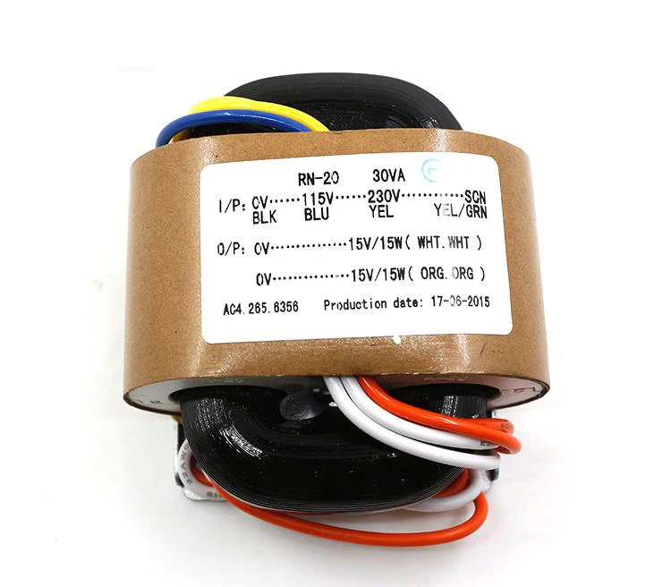 Packbox 115v-230v R Type Transformer Pure Copper 30w Transformer 9-24v ...