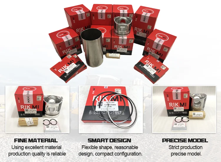 Excavator Forklift Forklift Harvester Diesel Engine Cylinder Kit Liner ...