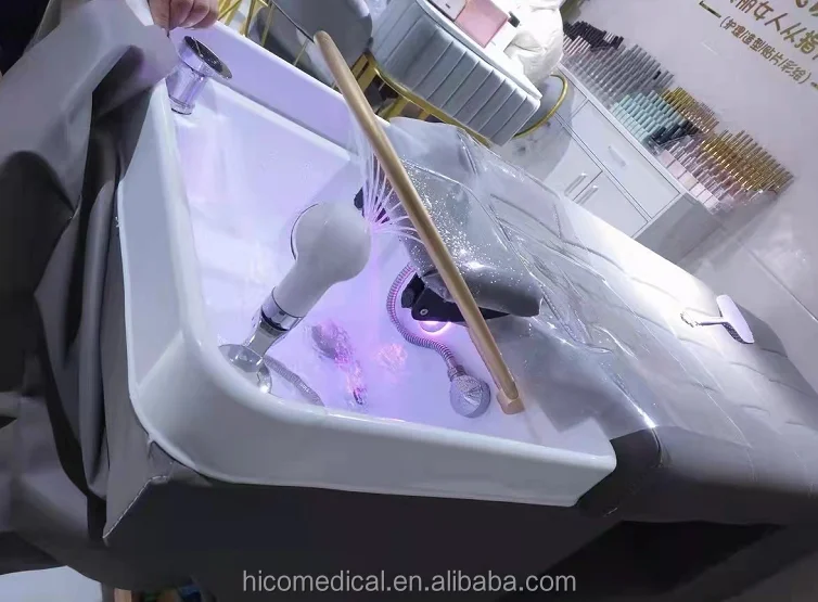 Hicomed Brown Electric Hair Washing Therapy Shampoo Massage Bed ...