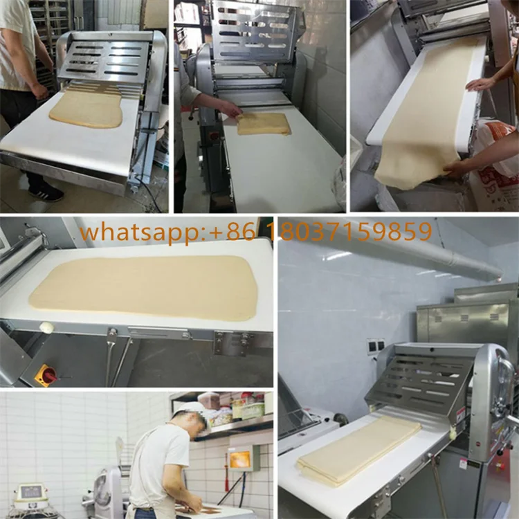 Automatic Puff Pastry Sheet Making Machine / Pastry Dough Sheeter ...
