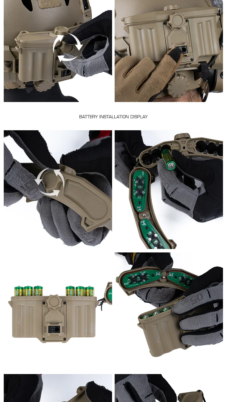 WOSPORT Modular ARC Rail SF Helmet Set with Rail Battery Box for CS Game| Alibaba.com