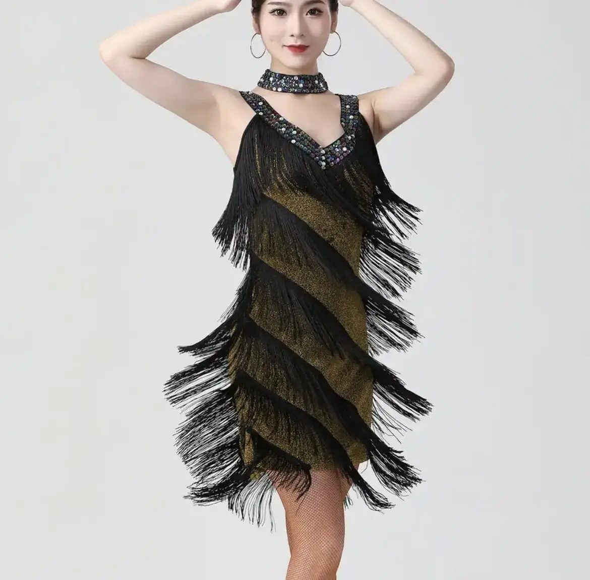 New Women 1920s Flapper Dress Ladies Great Gatsby Party Charleston Dance Performance Costumes ...