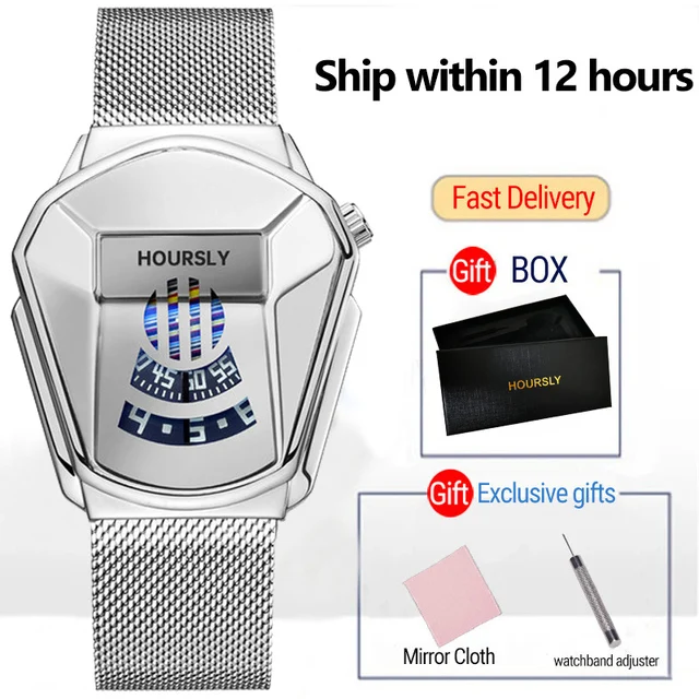 Hoursly Trendy Punk Sports Car Quartz Watch - Stylish & Waterproof