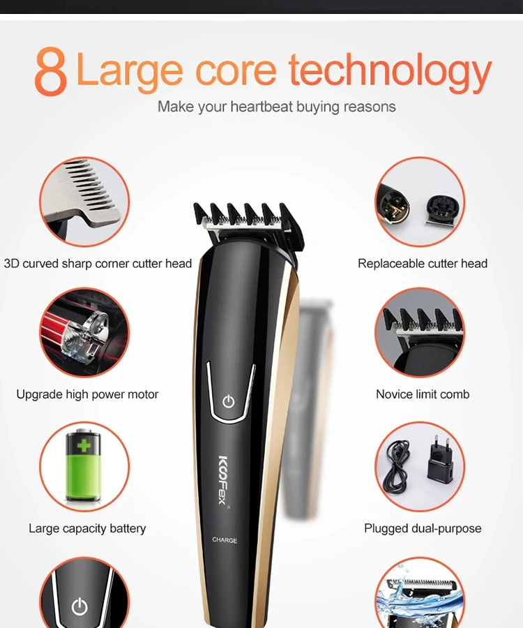 Masina de tuns si apara de ras Koofex, Multifunctional 5 in 1, de tuns ...