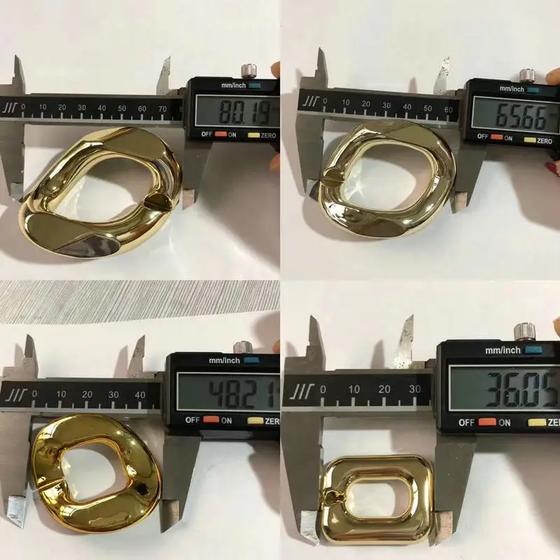 Wholesale Large Plastic Link Chain Shiny Gold Plastic Chain For Shoes ...