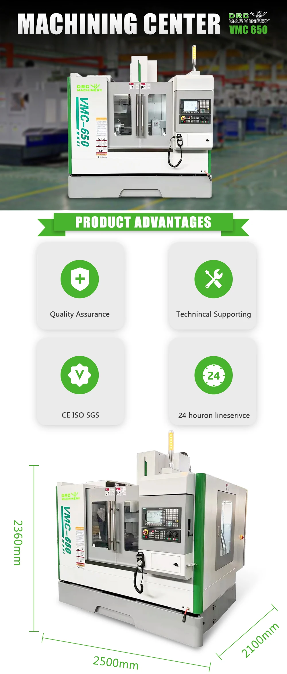 Vmc Cnc Milling Machine Fanuc Siemens China Small Universal Metal Steel Vertical Turning ...