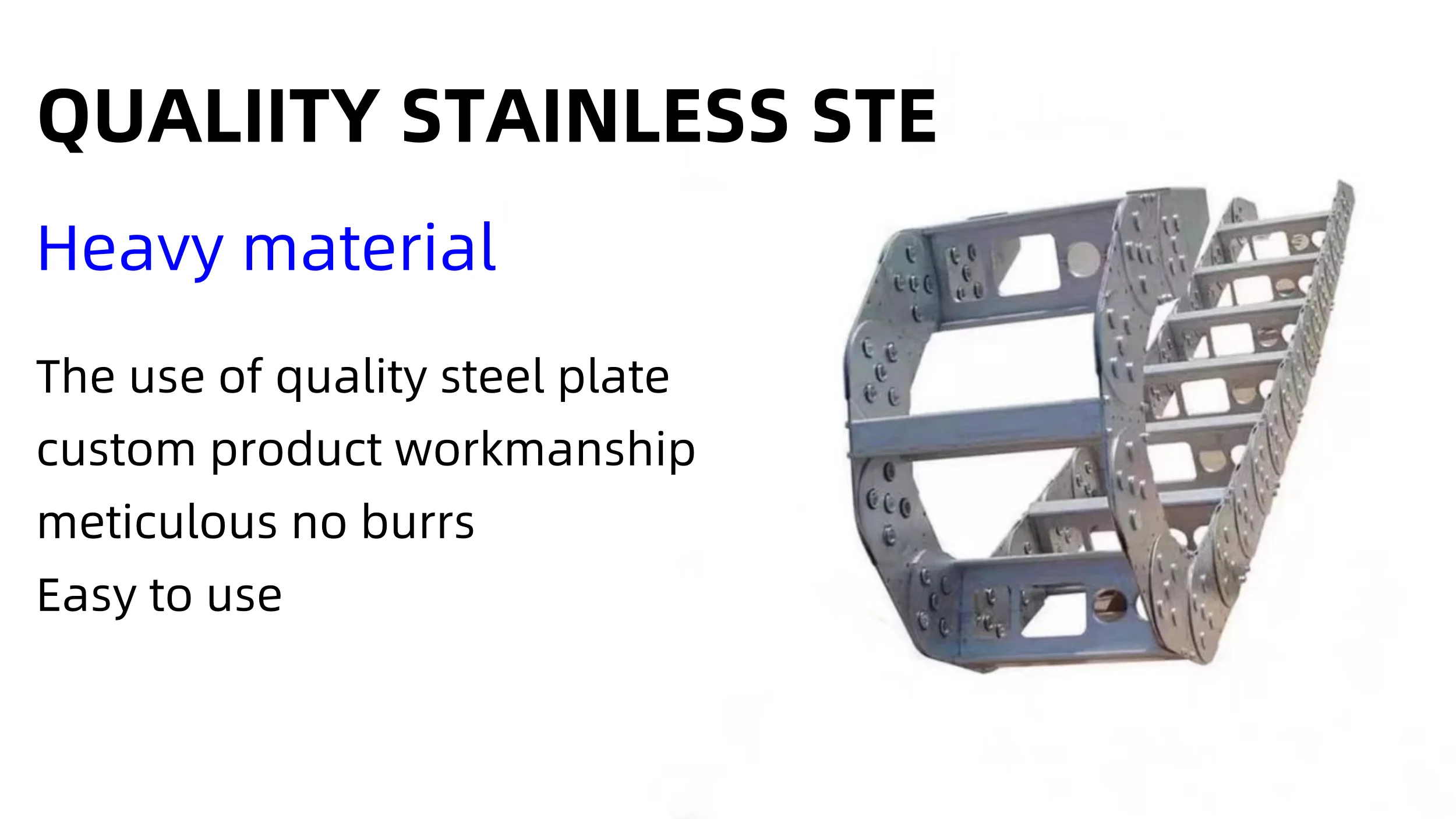 China Factory Enclosed Cable Track Bracket Drag Chain Steel Cable Drag ...