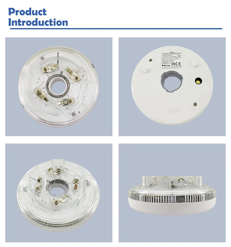 Lpcb Certified Loop Powered Addressable Sounder Beacon Base For Fire ...