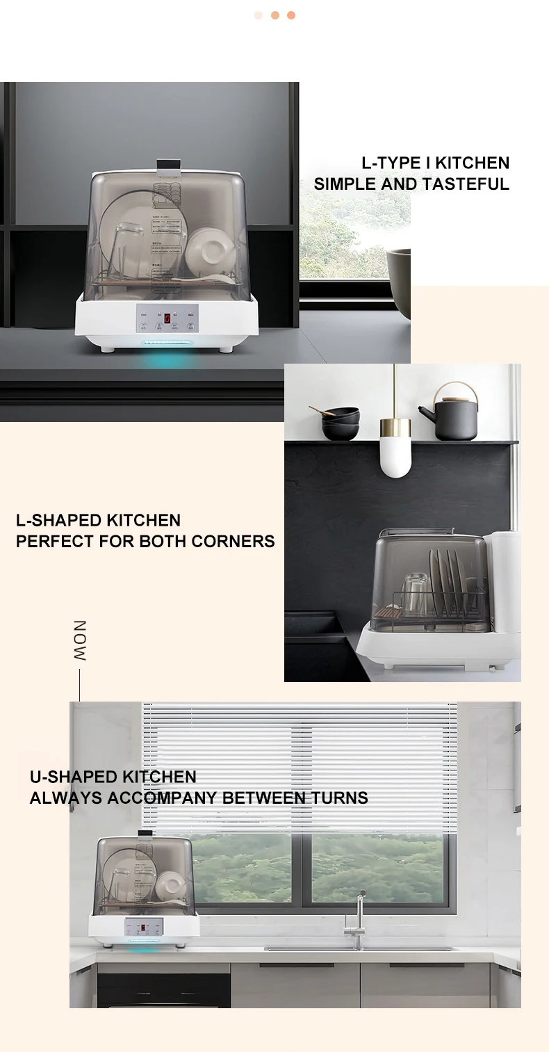 Portable Mini Freestanding Dishwasher for Home & Hotels, OEM