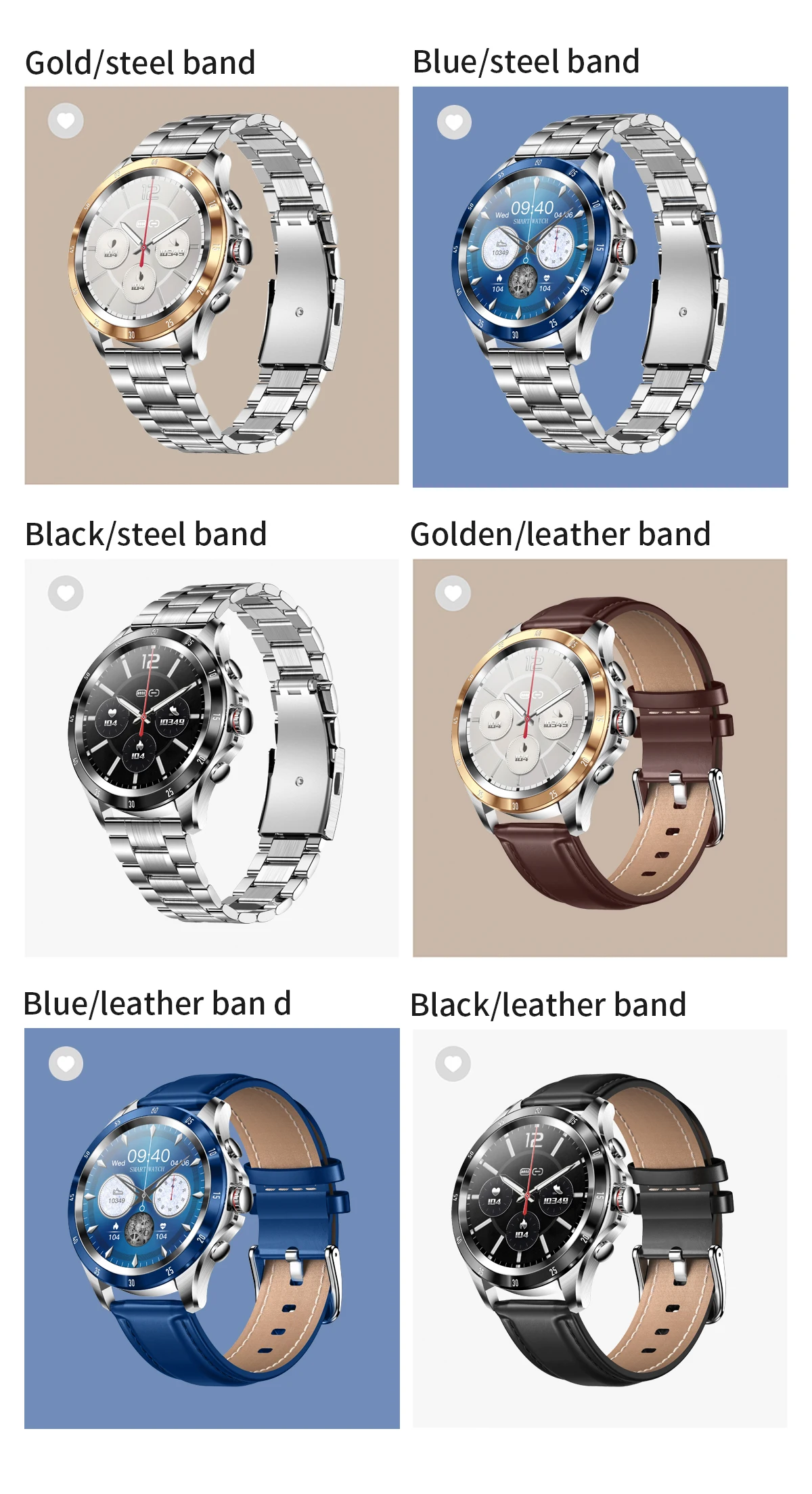 Senbono Nx1 Hot Smart Watch Men Women 360*360 Hd Screen Answer Call ...