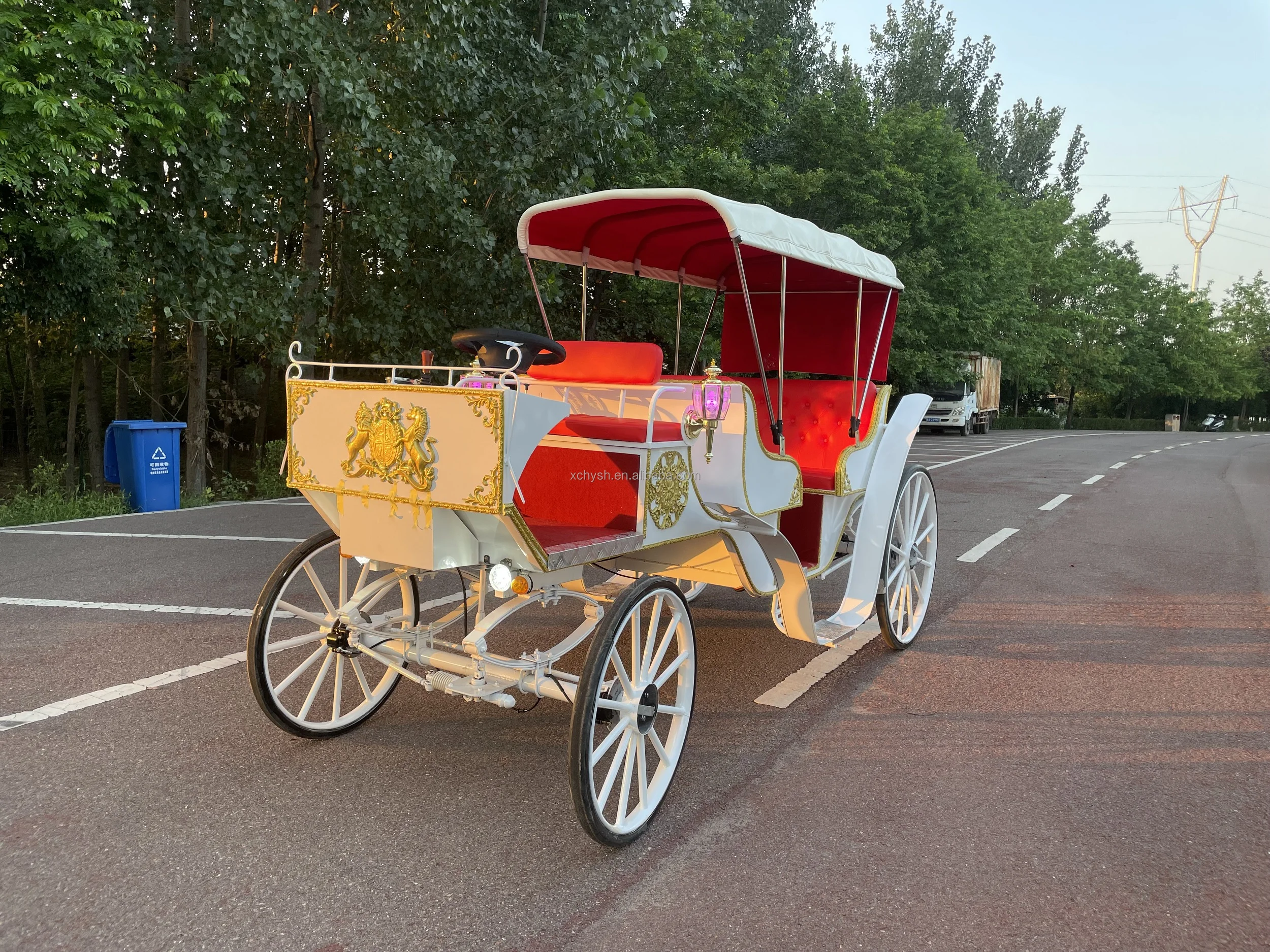 High Quality Princess Cinderella Wedding Sightseeing Electric Coach ...