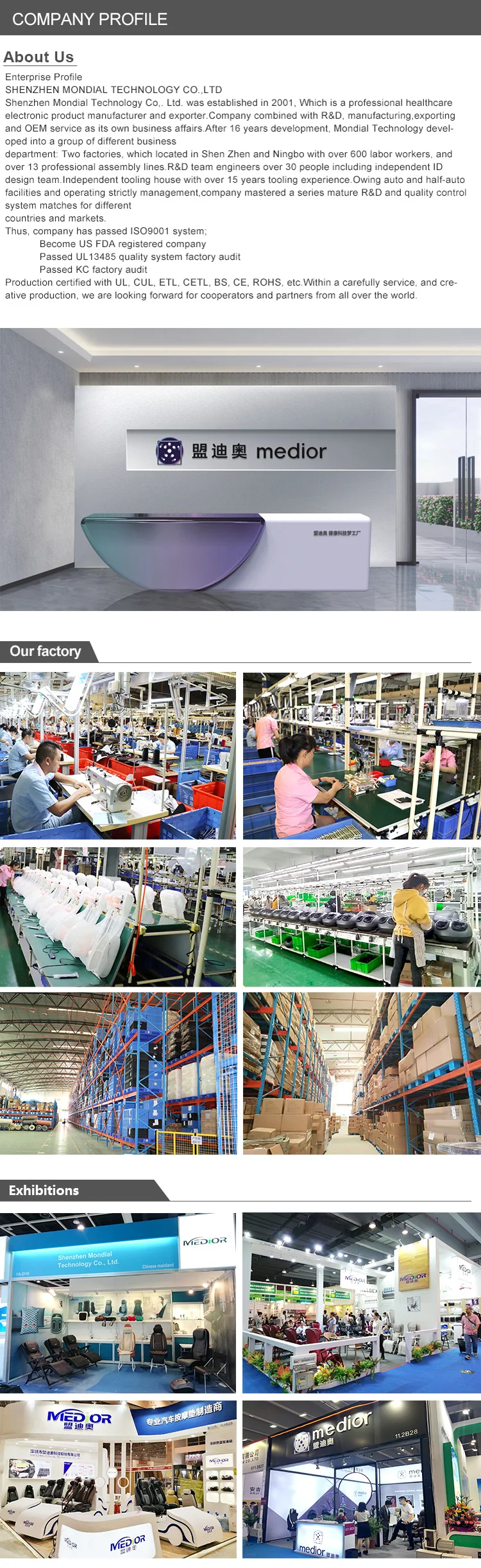 Relax and Relieve Stress with Medior Triple Folding Massage Chair