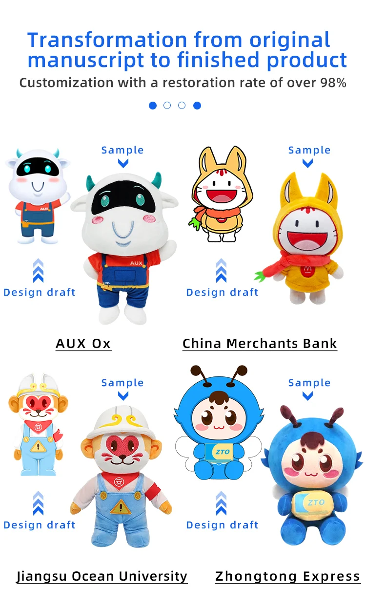 Customizable Plush Figure Toys Soft Cartoon Monkey Stuffed Animal Doll ...