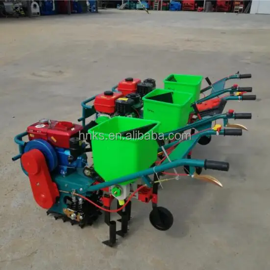 Farm diesel Engine Corn Precise Seeder and Fertilizer Planter Walk ...