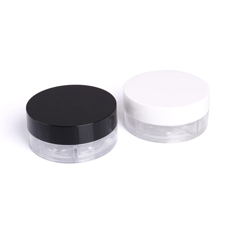 Cosmetic Powder Packaging Container Round Powder Jars Round Empty Loose ...