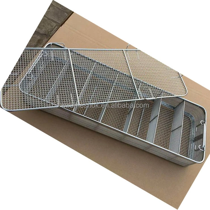 Stainless Steel Surgical Autoclavable Medical Instrument Basket
