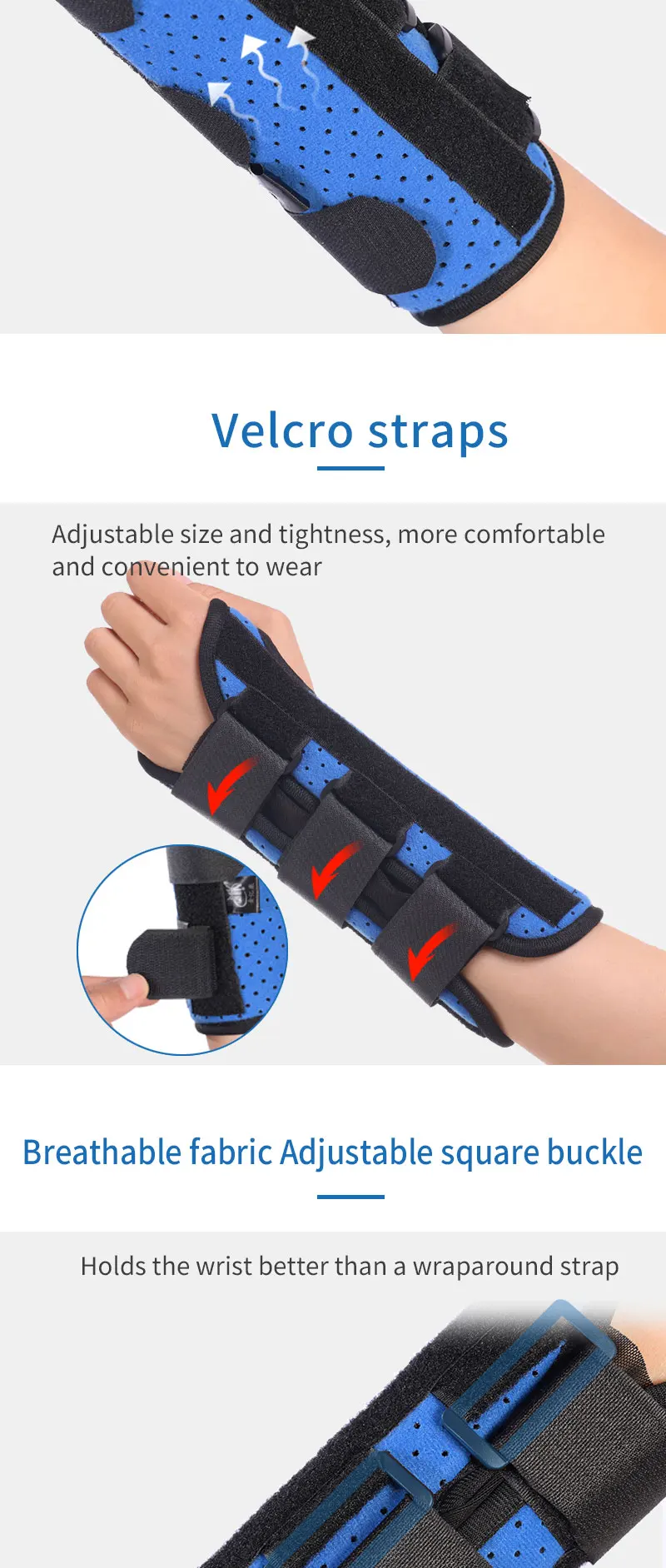 Wrist Brace Custom Carpal Tunnel Splint Fracture Support Thumb Wrist ...