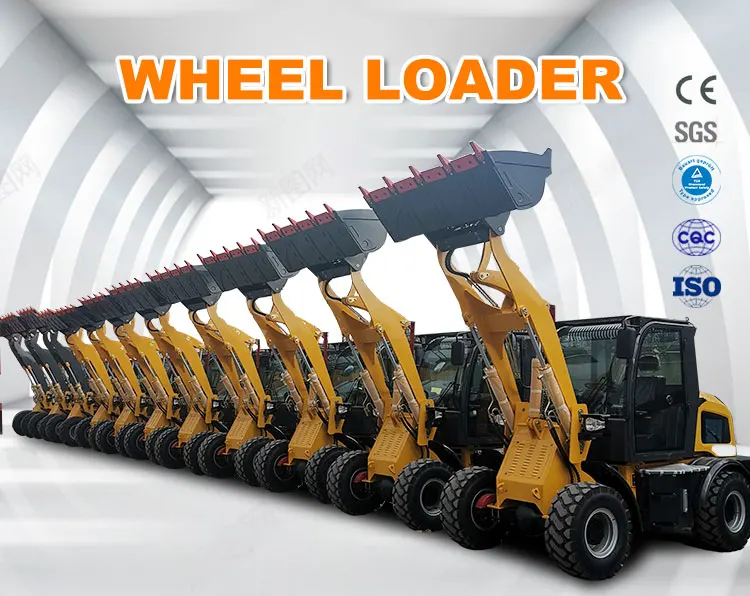 Chinese 0.8 Ton Mini Articulated Wheel Tractor Loader Small Compact ...