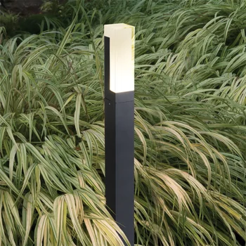 Modern Design Pathway Walkway Garden Square Aluminum Acrylic Lampshade ...