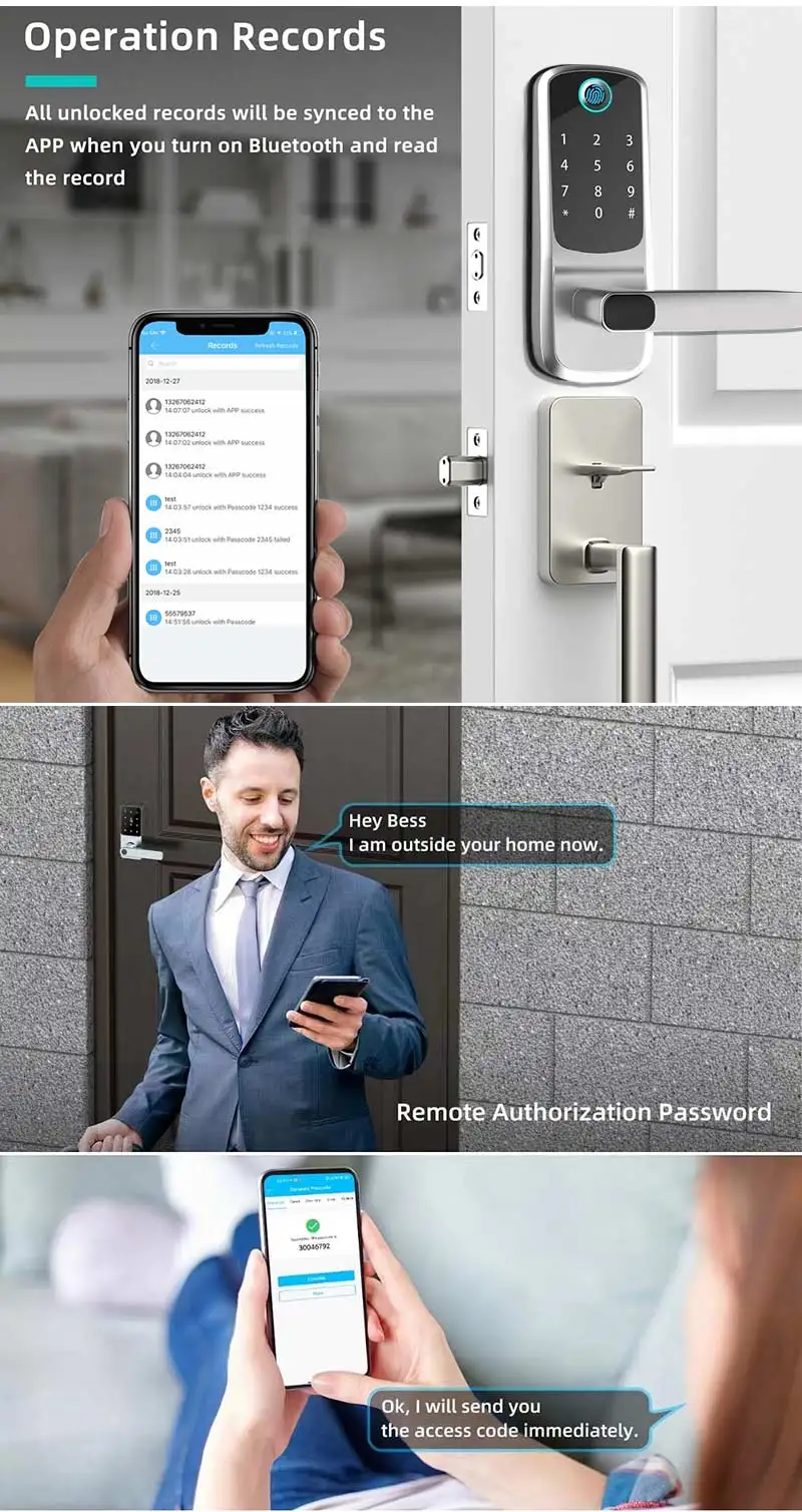 Bbdhome Temporary Password Unlocking Convenient Usb Door Lock ...