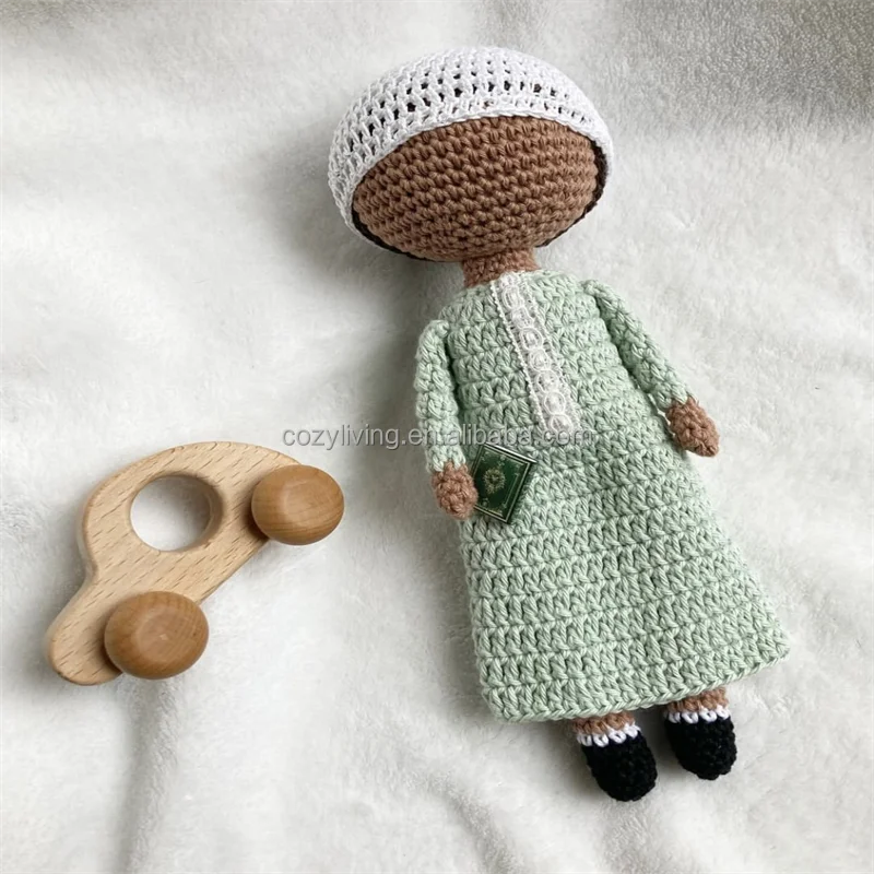 Handmade Custom Amigurumi Habit Boy Crochet Muslim Boy Crocheted ...
