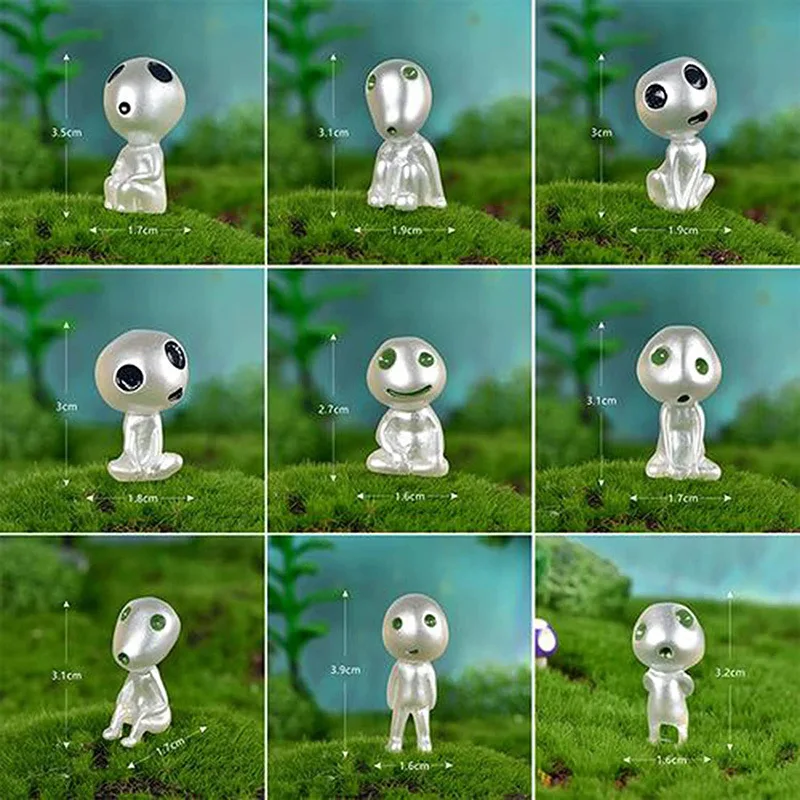 Princess Mononoke Garden Statue Luminous Micro Landscape Tree Spirits ...