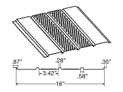 Durable Standard Aluminum Soffit for Canada - 30 Year Life