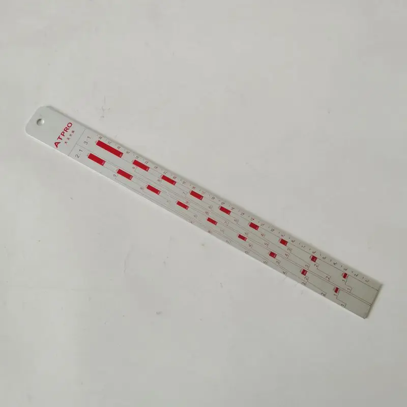 1pcs Paint Mixing Ruler Scale Sheet Metal Spray Paint 2:1 And 3:1 ...