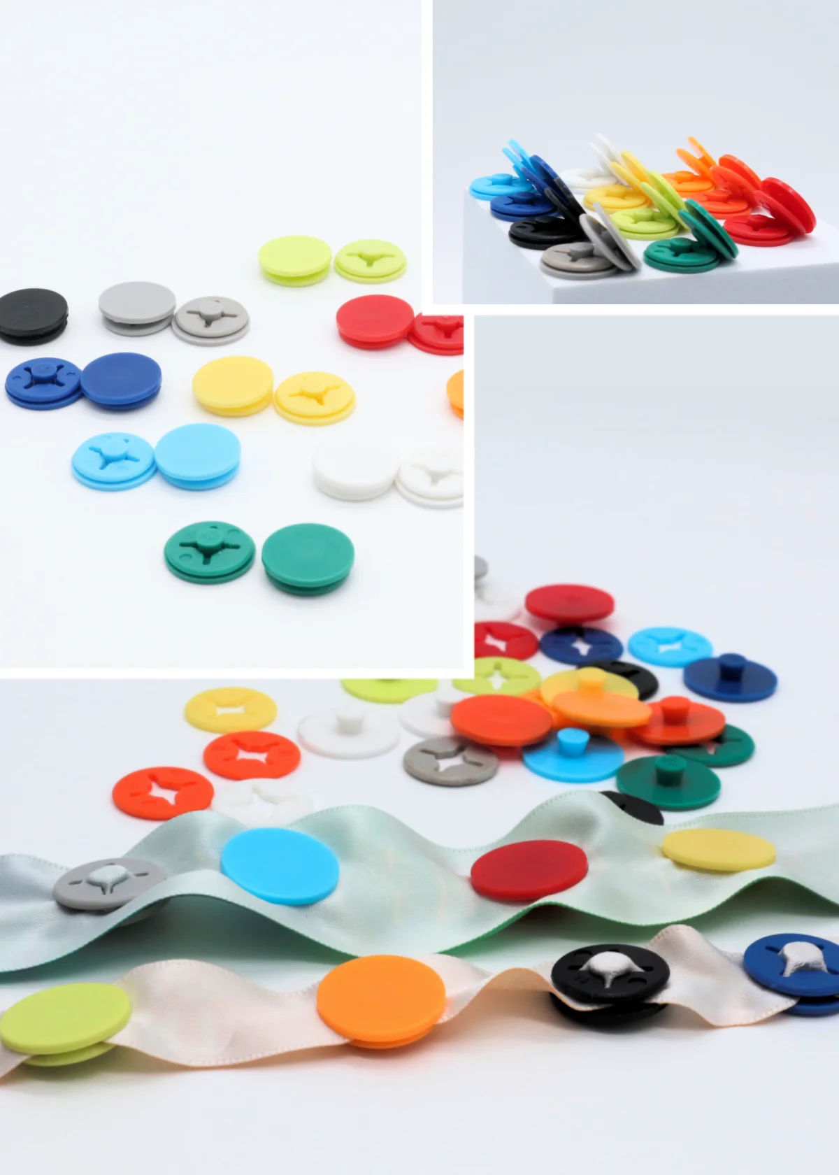 OEM Multi-Color Solid Color Round Marathon Running Number Bib Clip