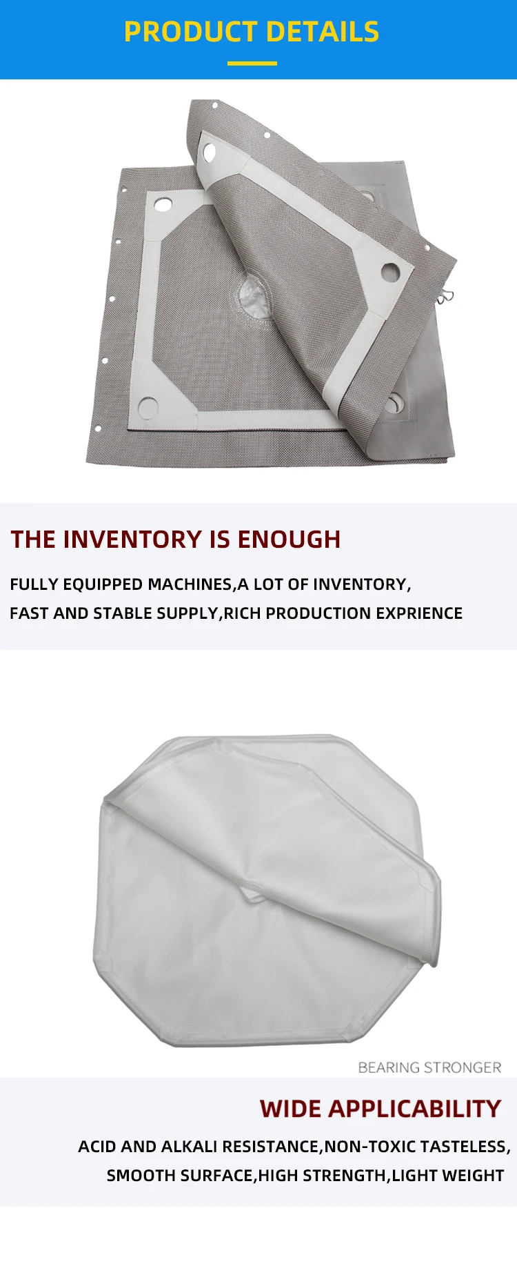 Tri-star Polypropylene/pp/nylon Filter Cloth For Press Filter Machine ...