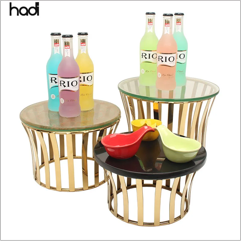 Luxury Hotel & Restaurant Stainless Steel Round Buffet Riser Set Gold ...