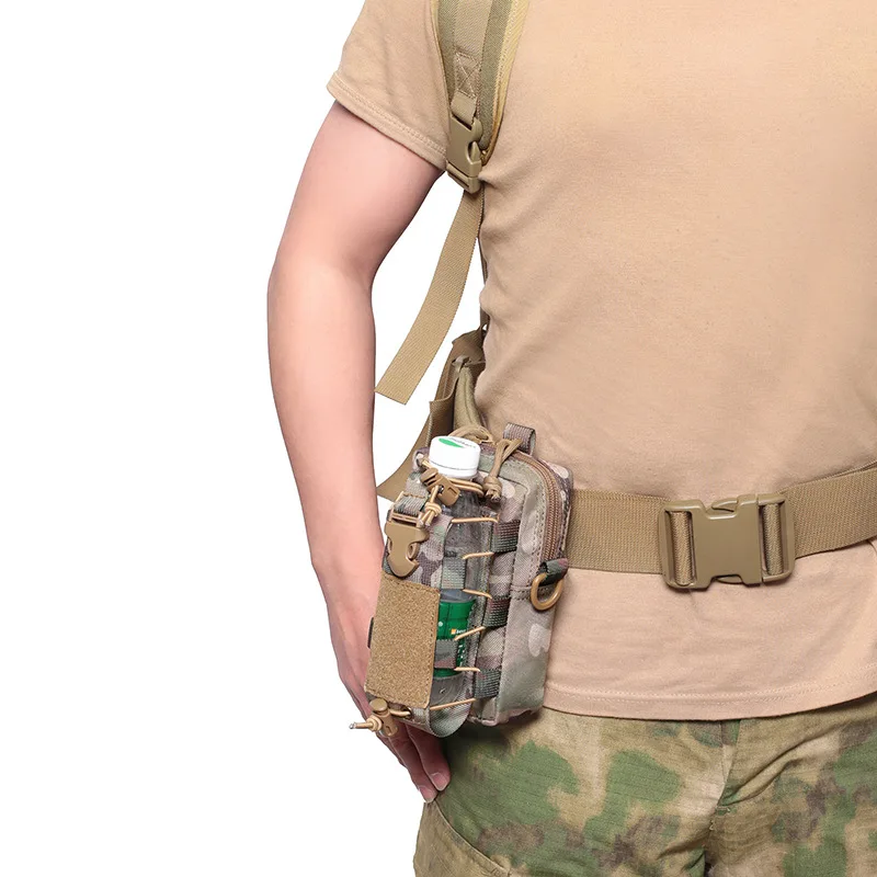 Unisex Tactical Molle Admin Pouch Compact Utility EDC Waist Bag Zipper ...