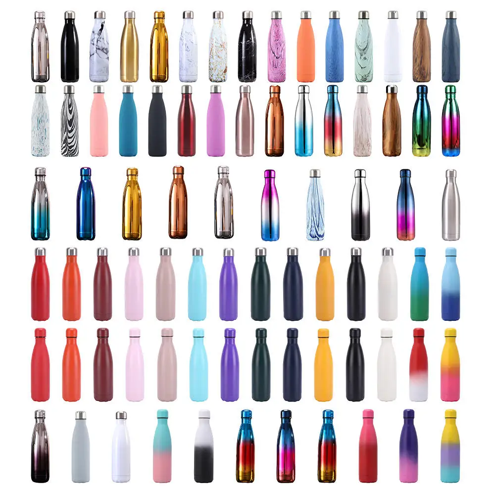 500ml Simple Cola Shaped Vacuum Insulated Double Wall Thermos Flask ...