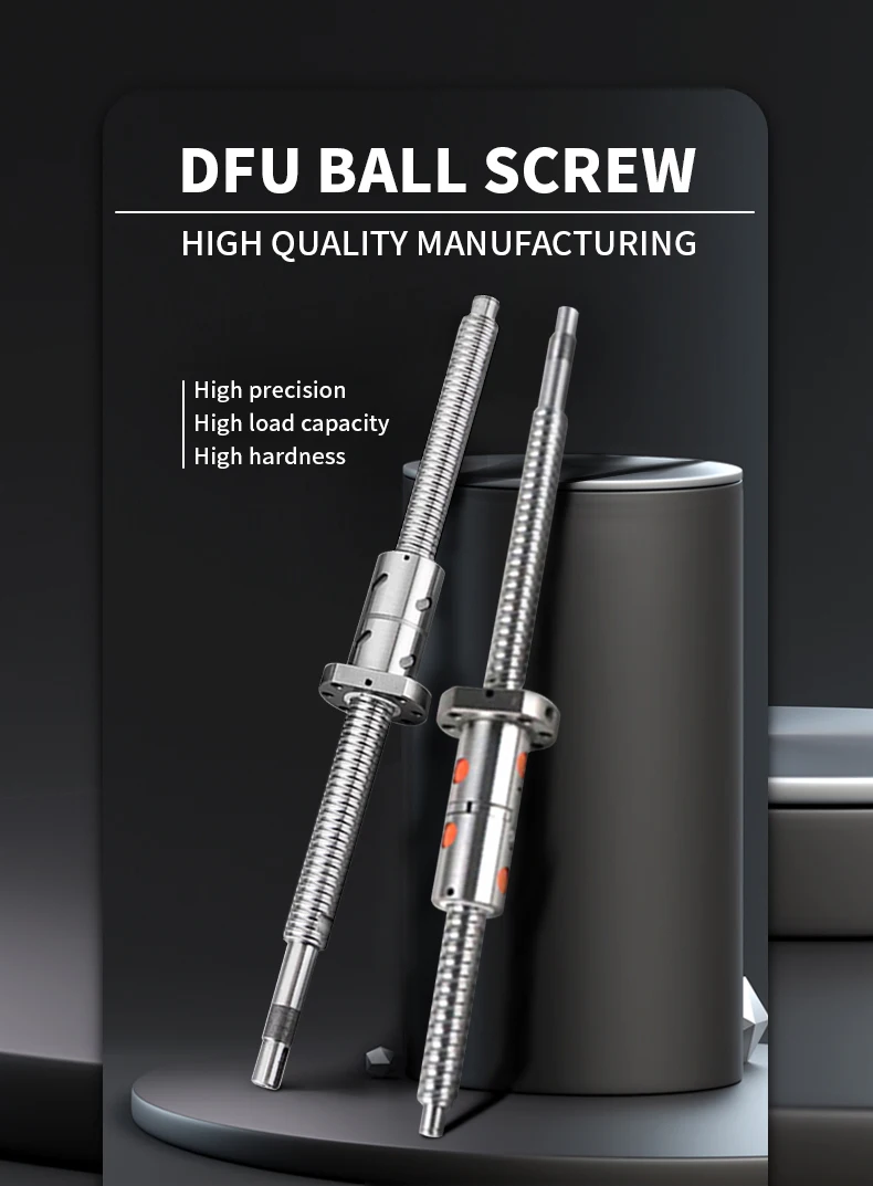 Custom CNC Double Nuts Ball Screw Series 1605 3205