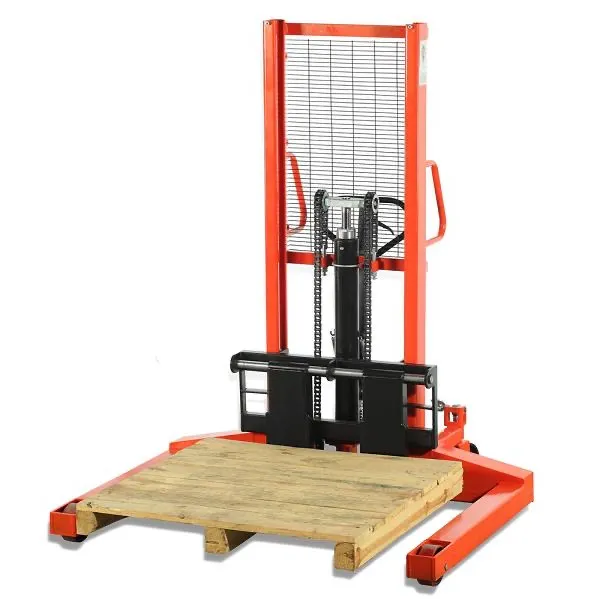 Straddle Pallet Stacker Portable Self Loading Manual Hand Stacker ...