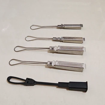 Ftth Fiber Optic Steel Drop Cable Wire Clamp Adjustable Overhead Cable ...