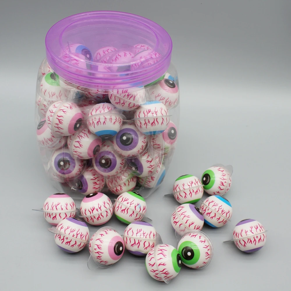 Wholesale Halal Filled Jam Gummy Eye Balls Candy and Sweets Eyeball ...