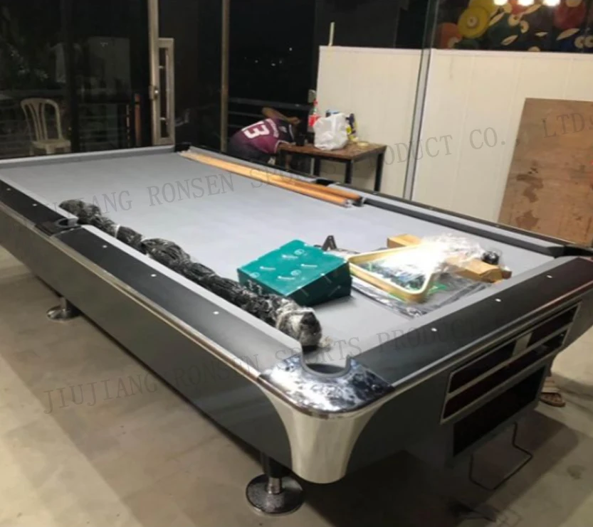 Philippine Popular Sale - 9ft Custom Scallop Corner Pool Table