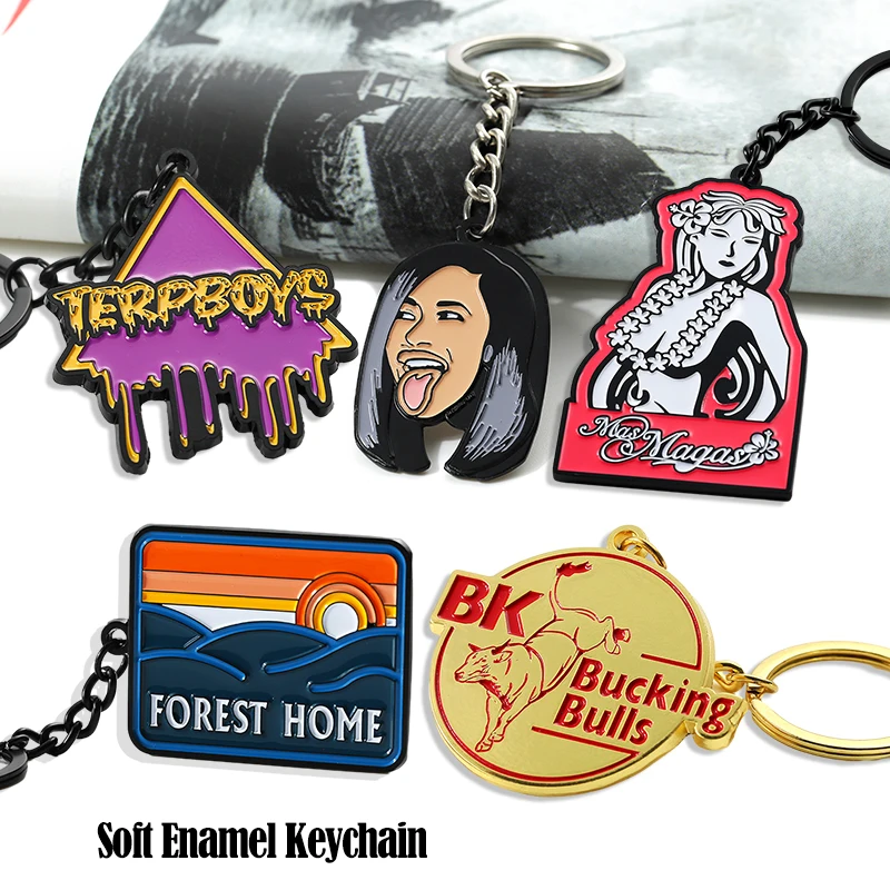 Manufacturer Printed Letter Logo Key Chains Wholesale Custom Keyring ...