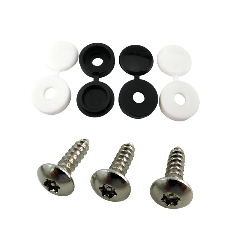 Screw Cover Cap Kit Anti Theft Number Plate Tamper Proof Clutch Head ...