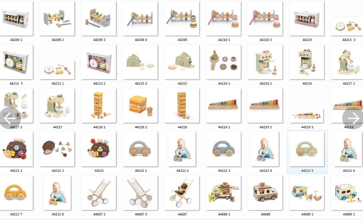 Doral Kids Educational Construction Building Set Blocks 60Pcs Wooden ...