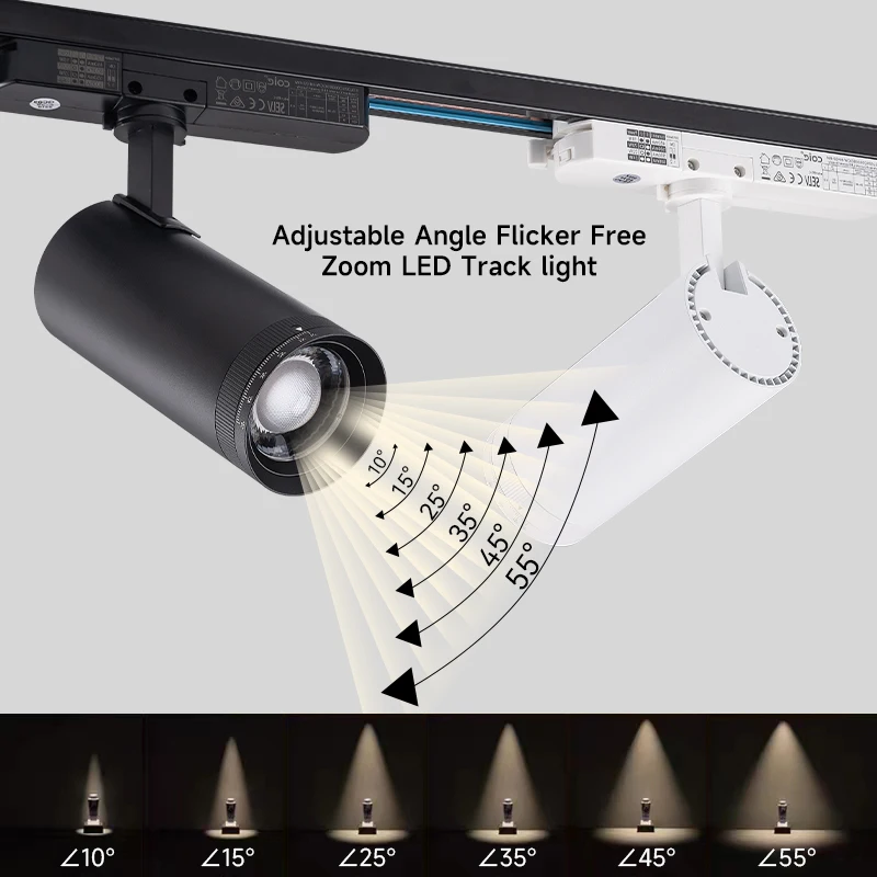 Modern Track Light 20W Adjustable LED Track Lamp Magnet Track Light ...