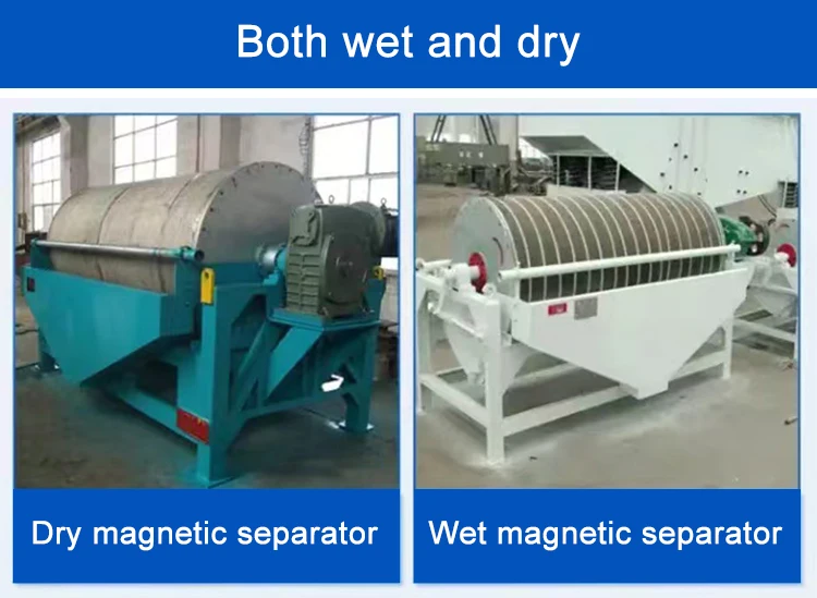 Wet Drum Iron Sand Magnetic Separator Gold Mining Equipment Conveyor ...