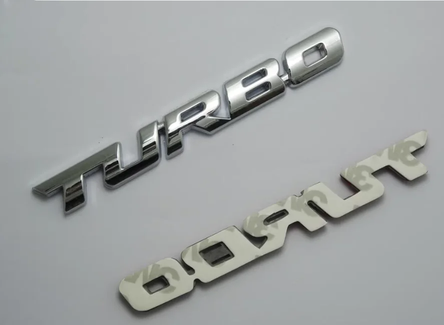 Auto Alloy Modified Turbo Turbo Metal Car Sticker Sports Body Sticker ...
