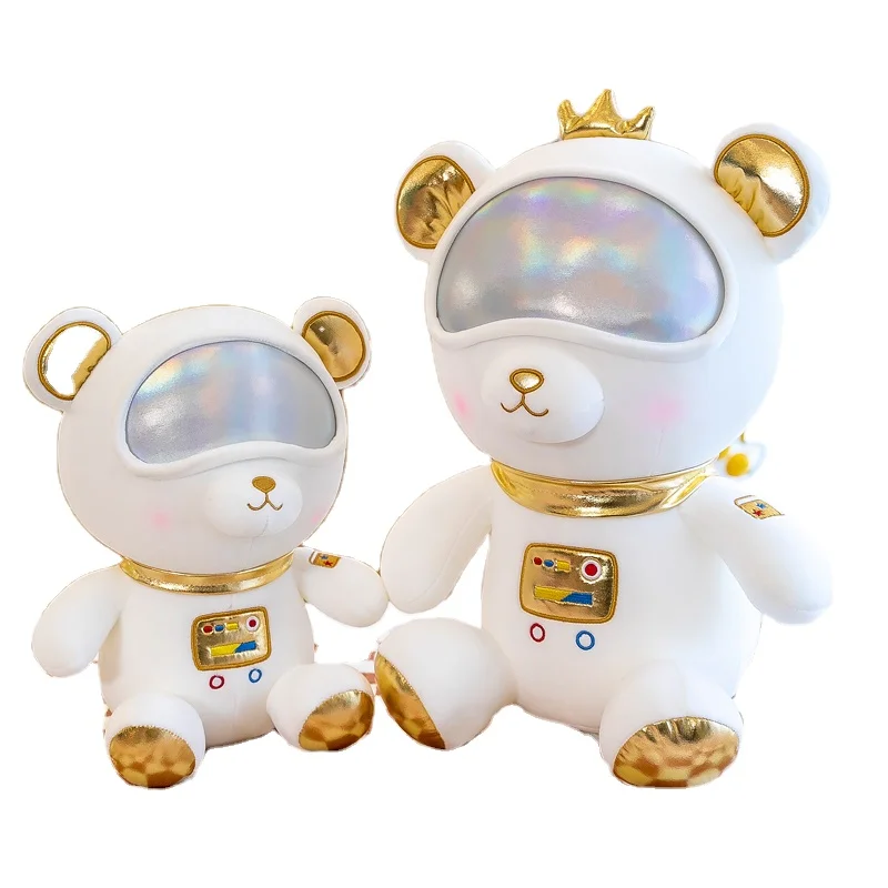 Cute space astronaut plush doll space bear pillow stuffed animals toys ...