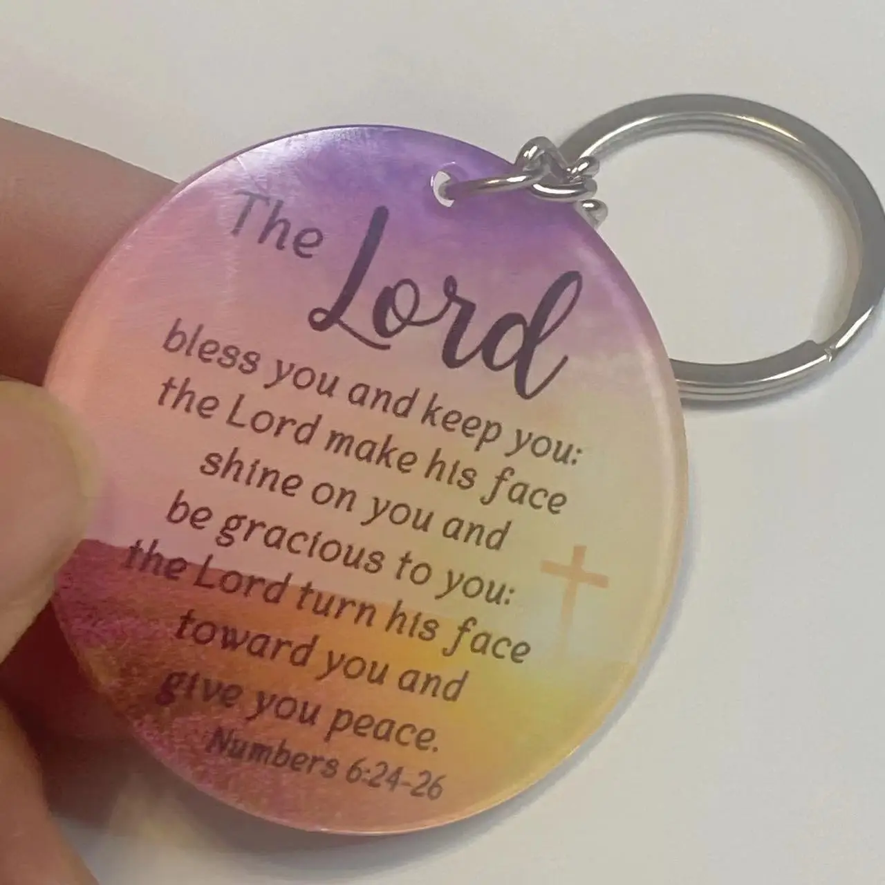 The Lord Bless You And Keep You Lord Keychain Bible Religious Acrylic ...